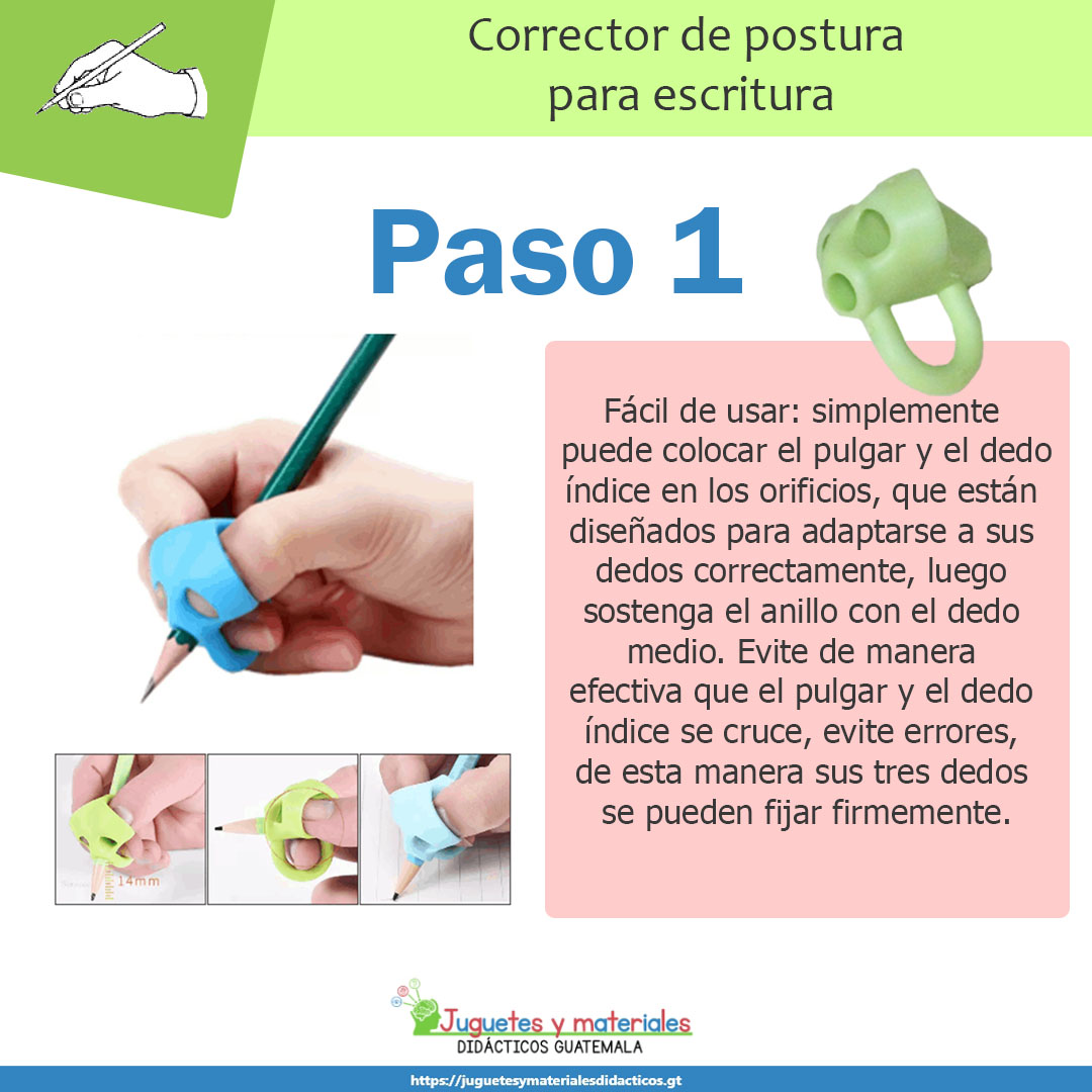 Set de Corrector de postura para escritura 1, 2 y 3 - Juguetes y ...