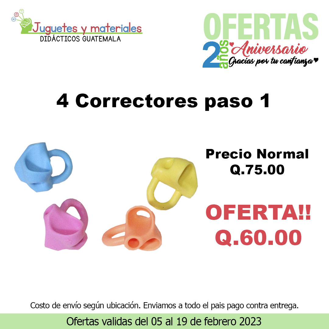 OFERTA 4 Correctores paso 1 por Q60.00 - Juguetes y Materiales ...